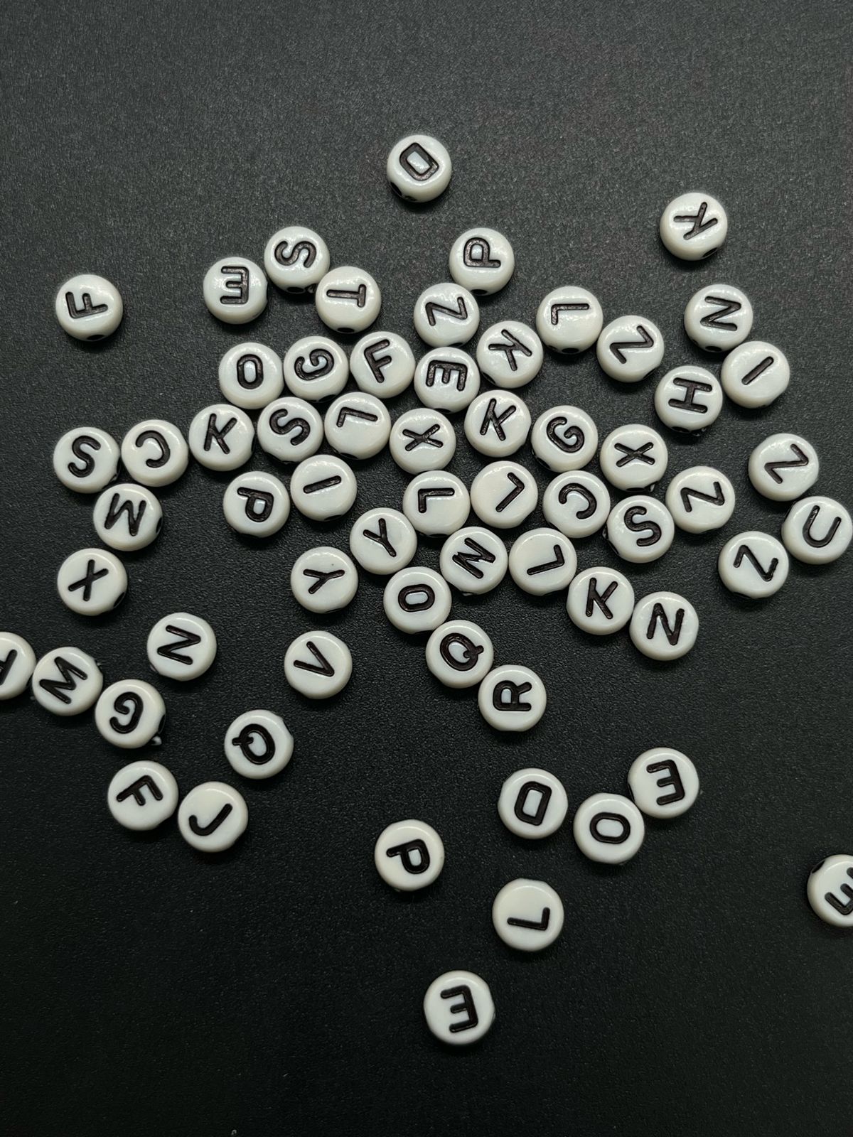 Alphabet beads Pack of 50 grams – Sonal Beads