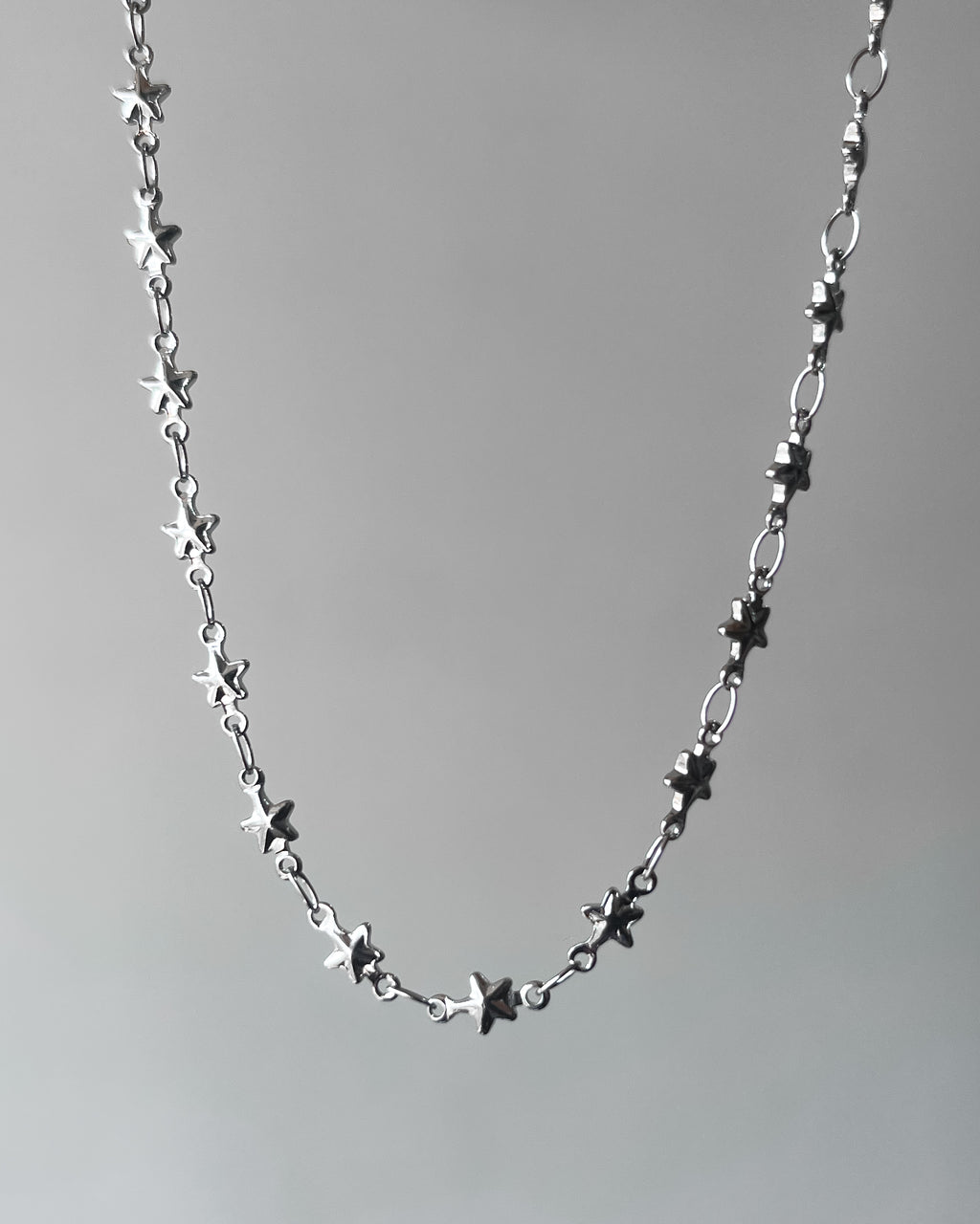 Silver star link chain - 1 meter – Sonal Beads